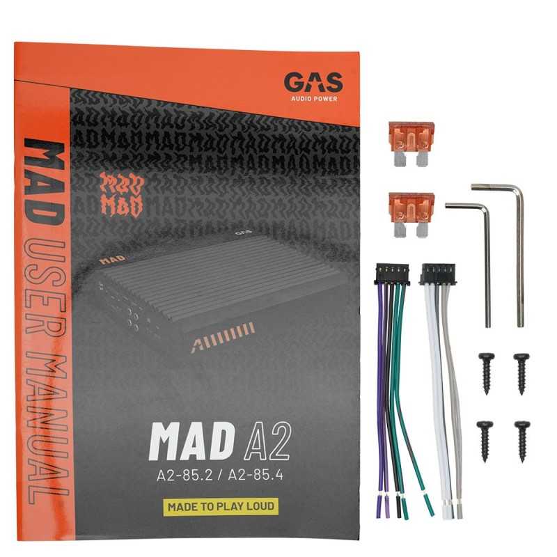 MAD A2-85.4 Four channel amplifier αυτοκινήτου Gas Audio Power